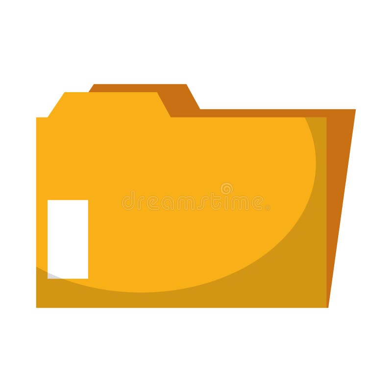 Folder Document Symbol Isolated Stock Vector - Illustration of report ...