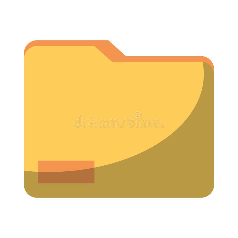 Folder Document Symbol Isolated Stock Vector - Illustration of ...