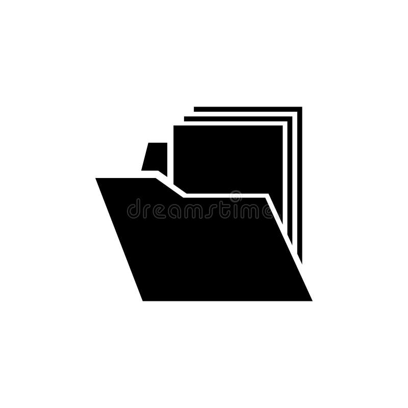 Documents. Simple Related Vector Icons Stock Vector - Illustration of ...