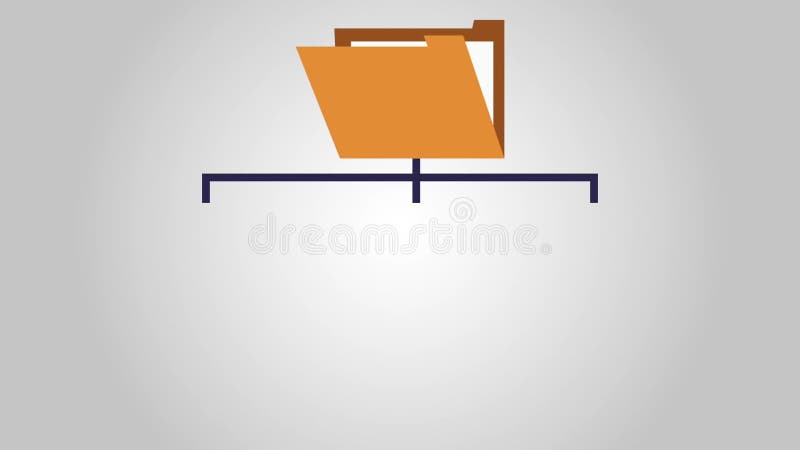 Folder with Files Documents Animation Stock Footage - Video of form ...