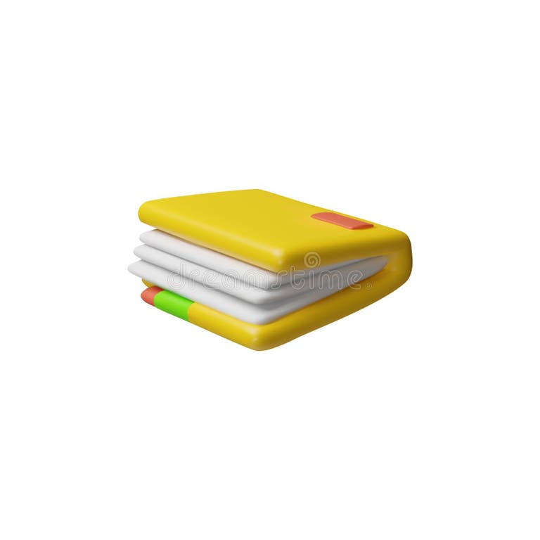 Folder with Documents Lies 3D Cartoon Plastic Style, Vector File ...
