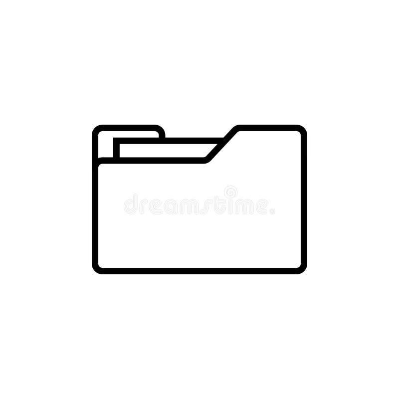 Empty Folder Icon. Vector Illustration Isolated Stock Vector ...
