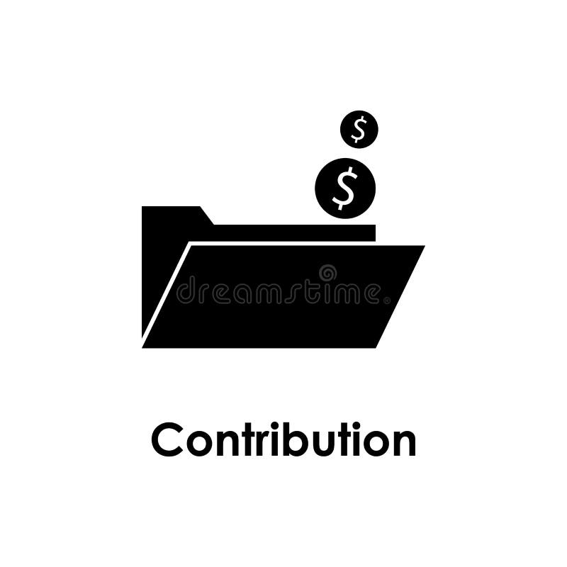 100 Contribution Icons Set, Simple Style Stock Vector - Illustration of ...
