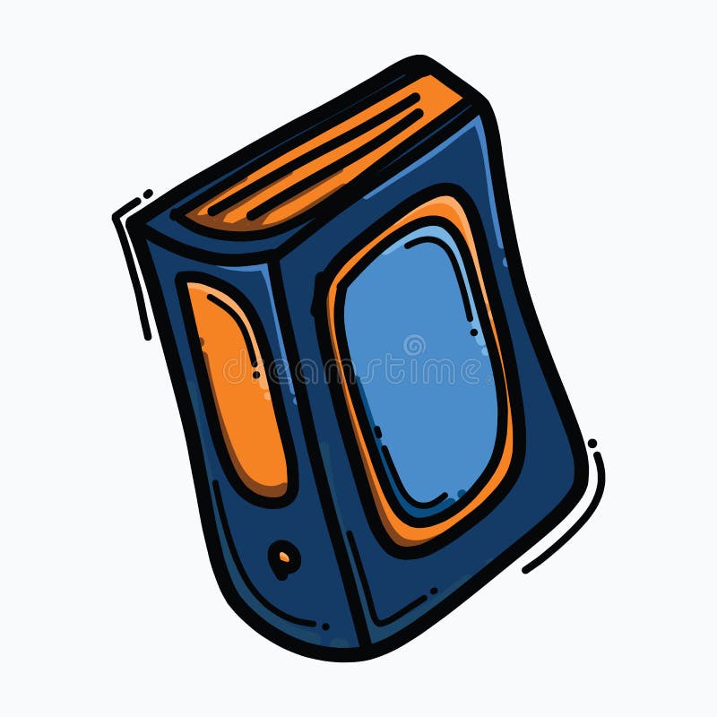 Folder Doodle Color Vector Icon. Drawing Sketch Illustration Hand Drawn ...