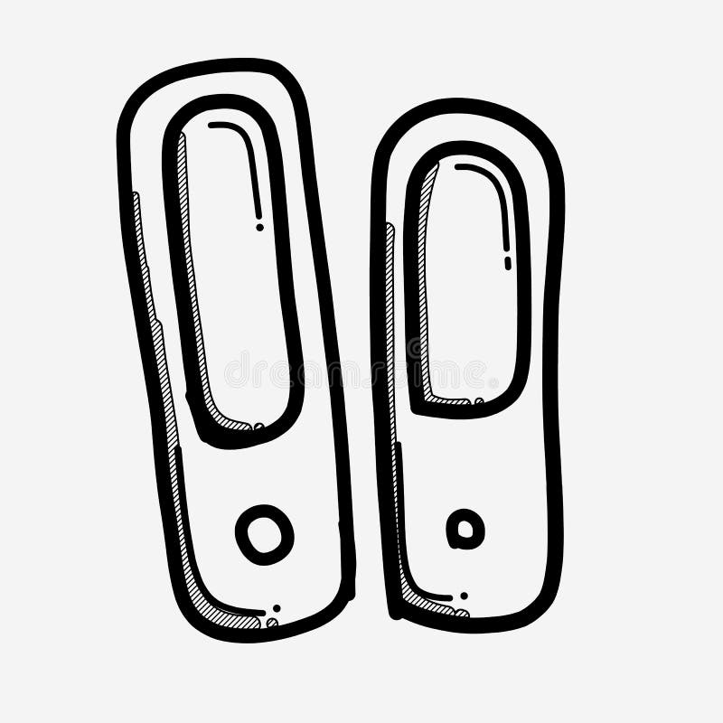 Folder Doodle Color Vector Icon. Drawing Sketch Illustration Hand Drawn ...