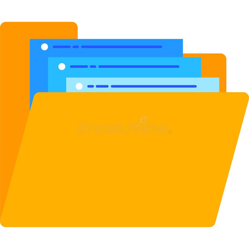 Electronic Document Management Stock Vector - Illustration of file ...