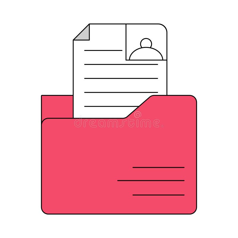 The Folder with the File. Folder for Documents, Employee S Personal ...