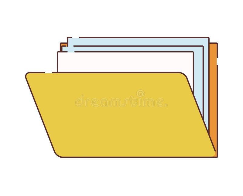 Folder file documents stock vector. Illustration of file - 231222892