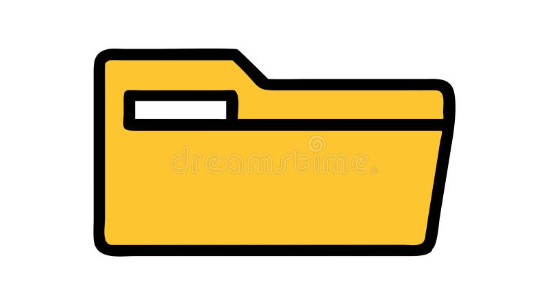 Folder File Icon, Document Storage Organization, Vector Design Generative AI Stock Vector ...