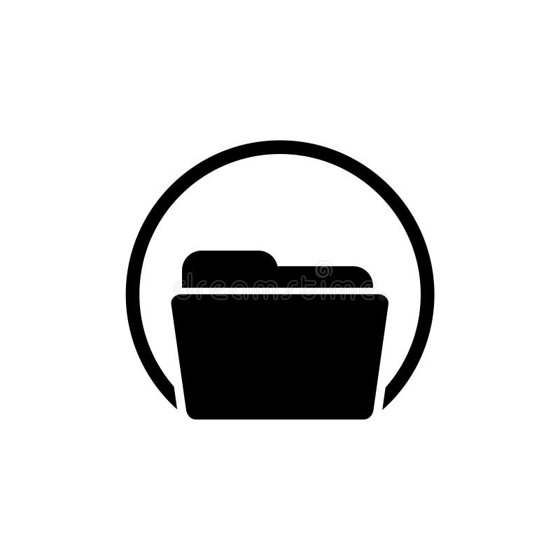 File Icon, Folder Icon, Color Icon with Long Shadow Stock Vector ...