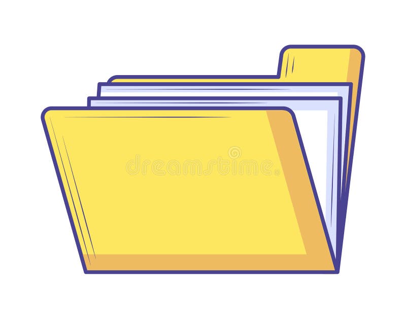 Folder file icon stock illustration. Illustration of business - 243805187