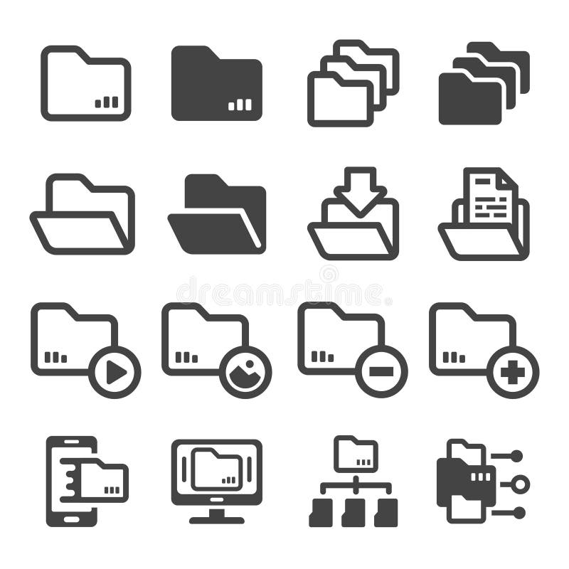 File icon set stock vector. Illustration of collocation - 136571602