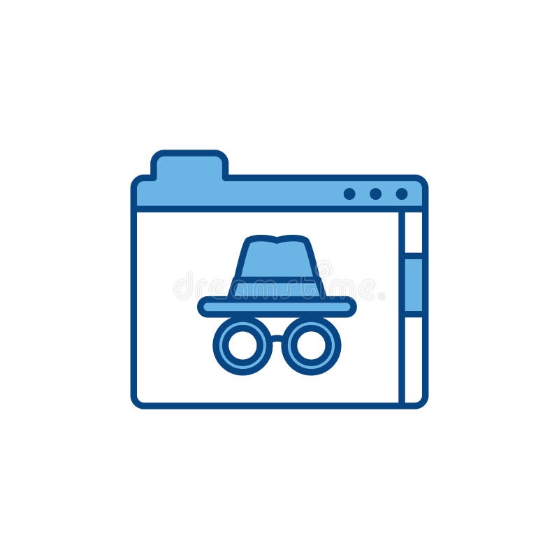 Folder File Internet Line and Fill Stock Vector - Illustration of icon ...