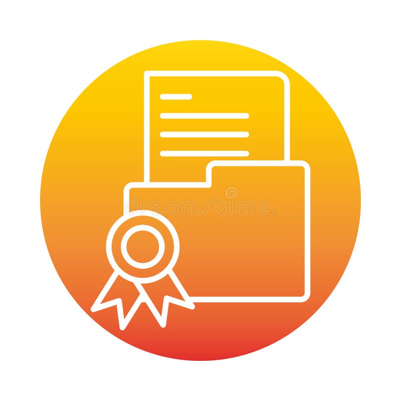 Folder File Medal Online Education and Development Elearning Gradient ...