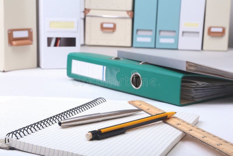 Folder File and Stethoscope on the Desk Stock Photo - Image of data ...