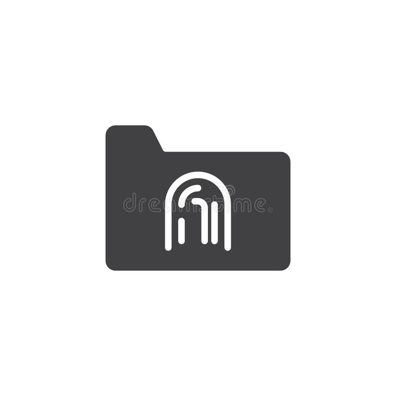 Fingerprint File Icon. Secured File Document Classified Protection ... Fingerprint File Icon. Secured File Document Classified Protection ...