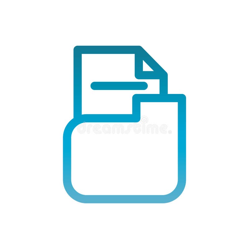 Folder File User Interface Blue Gradient Stock Vector - Illustration of ... Folder File User Interface Blue Gradient Stock Vector - Illustration of ...