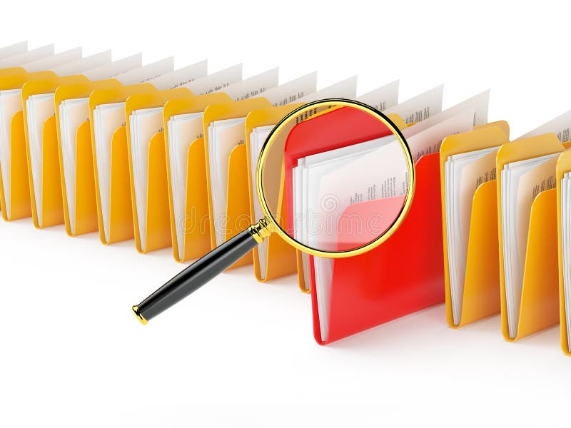 Finding Files Stock Illustrations – 121 Finding Files Stock ...