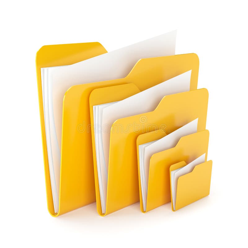 Folder files stock illustration. Illustration of paperwork - 116085099