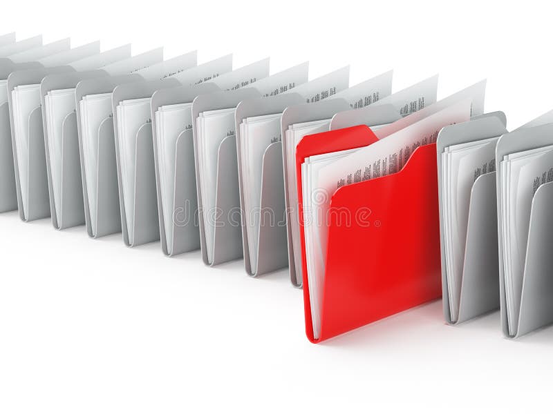 Folder files stock illustration. Illustration of colors - 70887649