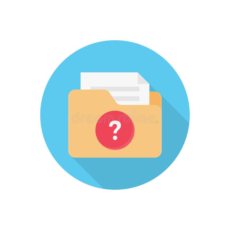 Folder Vector Flat Colour Icon Stock Vector - Illustration of icon ...