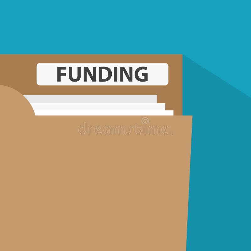 Folder with Funding Documents Stock Vector - Illustration of income ...