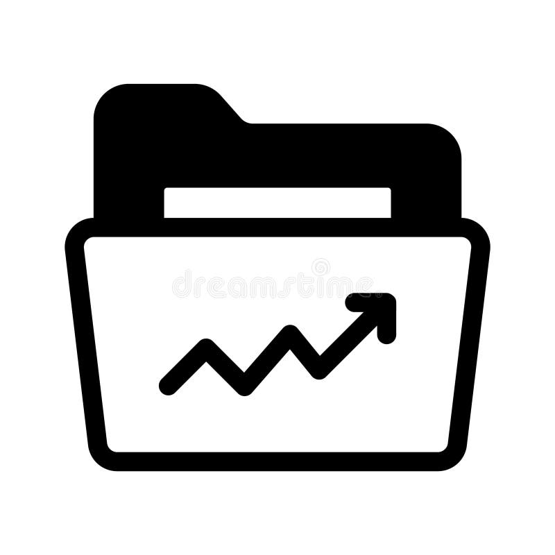 A Folder with Graphs, Representing Organized Financial Records Stock ...