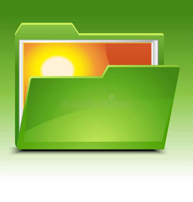 Folder icon stock vector. Illustration of message, folder - 15140423