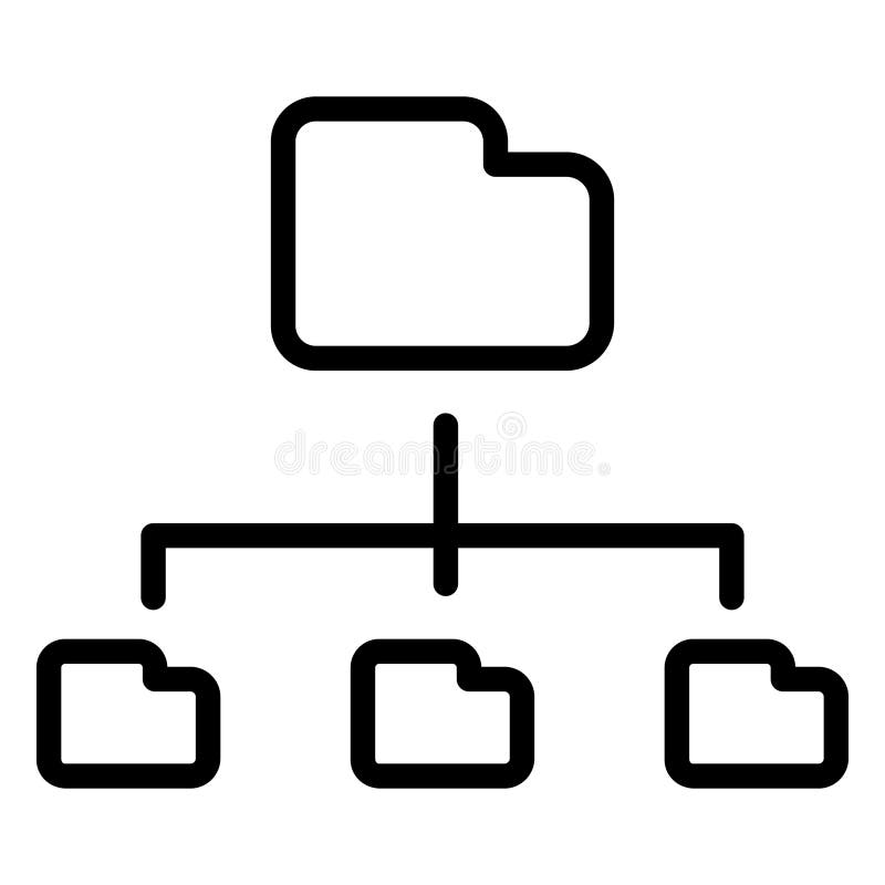 Folder line icon stock vector. Illustration of icon - 270455297