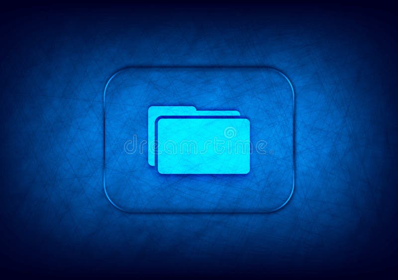 Folder Icon Abstract Digital Design Blue Background Stock Illustration ...