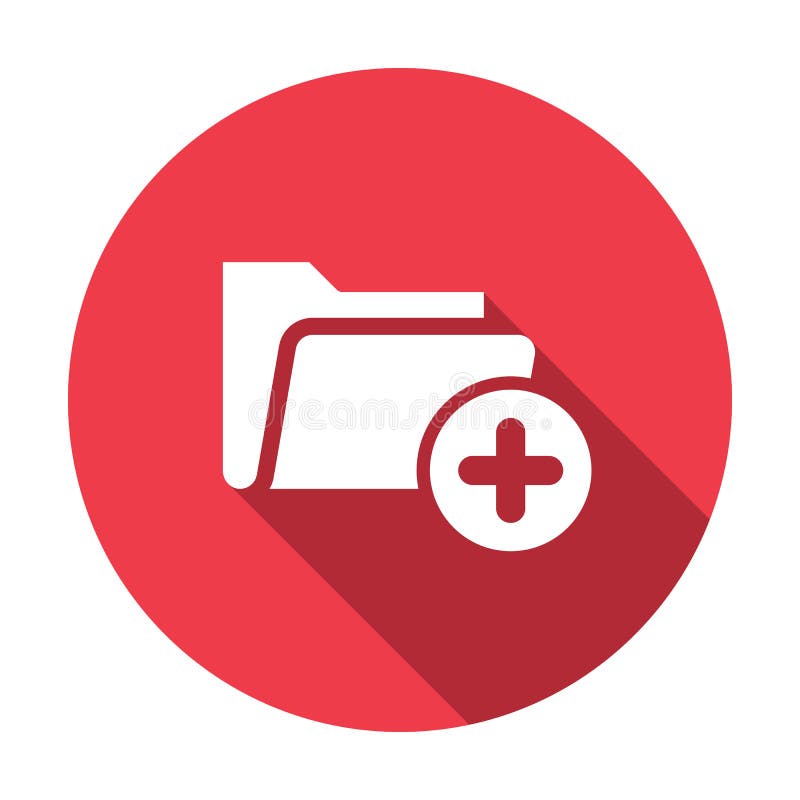 Folder Icon, Business Icon with Add Sign. Folder Icon and New, Plus ...