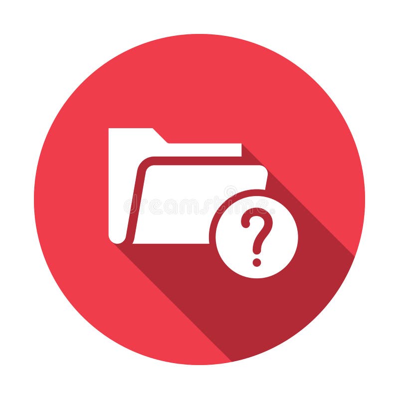 Folder Icon, Business Icon with Question Mark. Folder Icon and Help ...