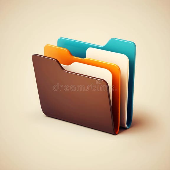 Folder Icon Document Vault stock illustration. Illustration of archive ...