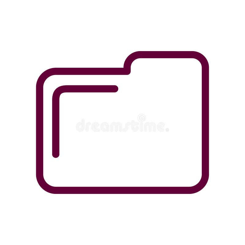 Folder Icon. Drop Shadow Documents and Papers File Silhouette Symbol ...