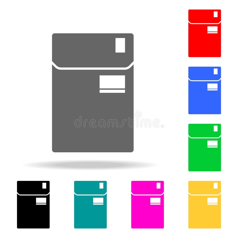 Folder Icon. Elements in Multi Colored Icons for Mobile Concept and Web ...