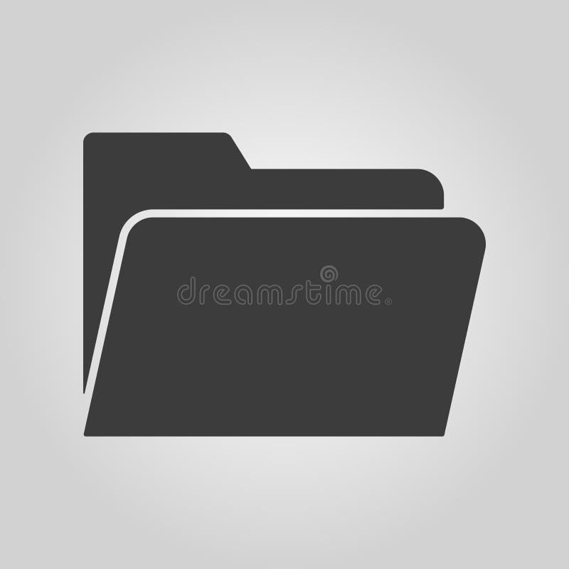 The Folder Icon. Download Symbol Stock Illustration - Illustration of ...