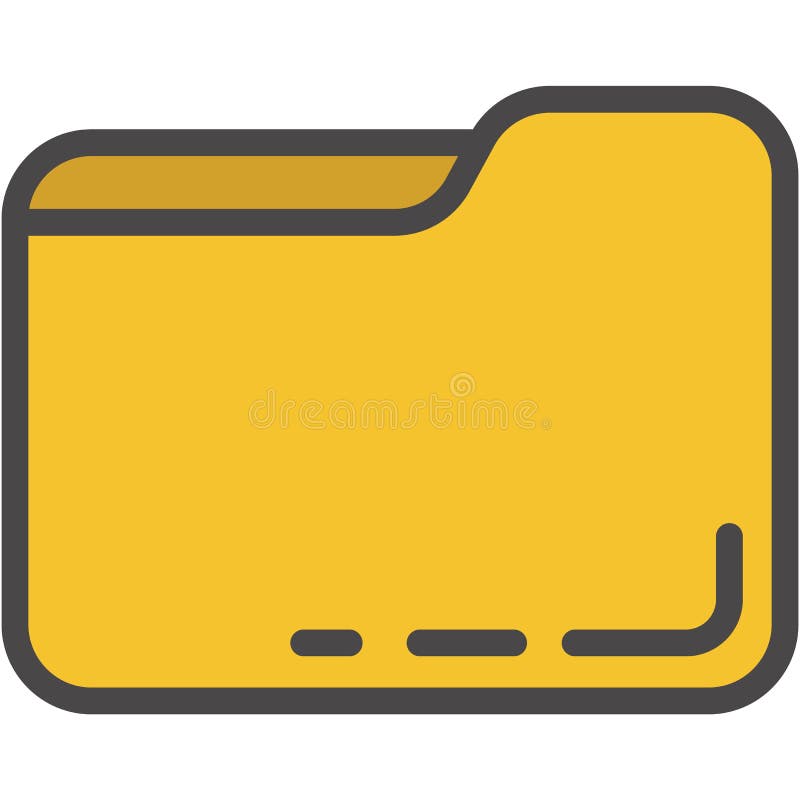 Folder Icon File Vector Flat Document Archive Stock Vector ...