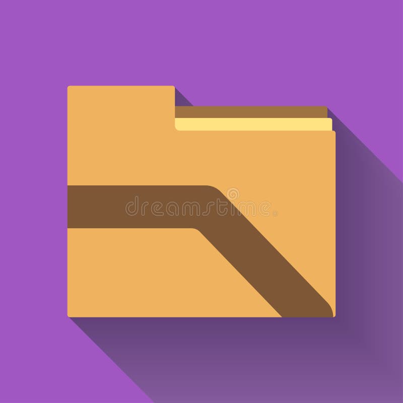 Folder icon , Flat design stock vector. Illustration of info - 78354236