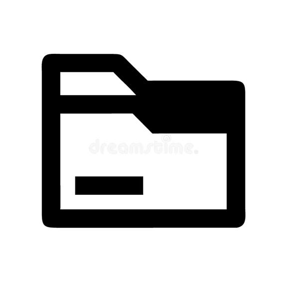 Folder icon stock illustration. Illustration of record - 381148482