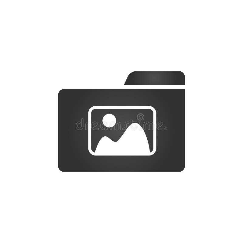 Folder Icon with List and Checkmark in Trendy Flat Style Isolated on ...
