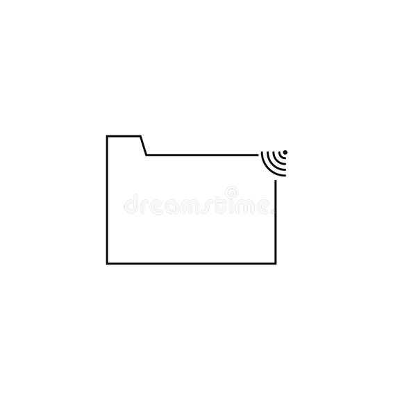 Folder Icon and Internet Sign, Get Data Eps Ten Stock Vector ...