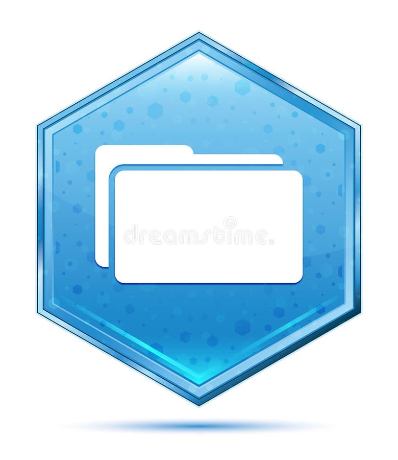 Folder Icon Modern Abstract Green Diamond Button Stock Illustration ...