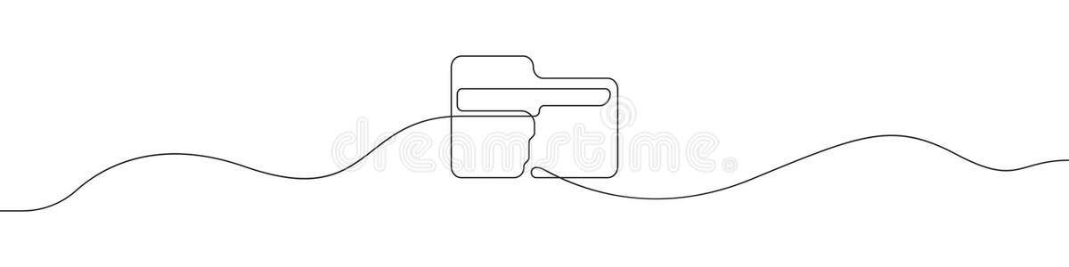 File Folder Line Drawing Stock Illustrations – 1,786 File Folder Line ...