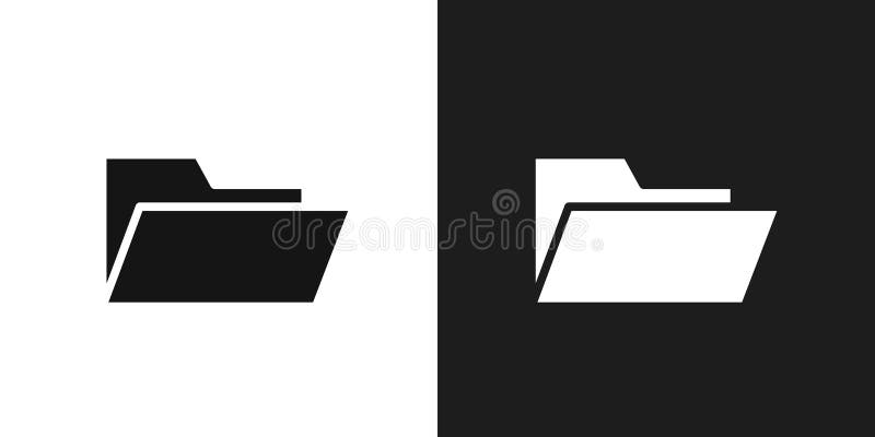 Folder Icon Logo Set Vector Stock Vector - Illustration of education ...