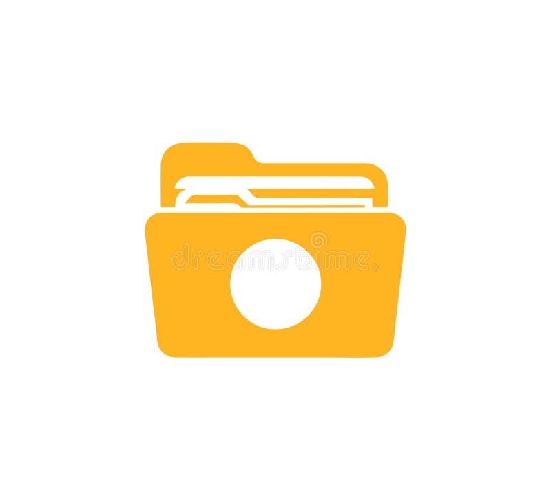 Folder Icon Modern Simple Vector Minimal Stock Illustration ...