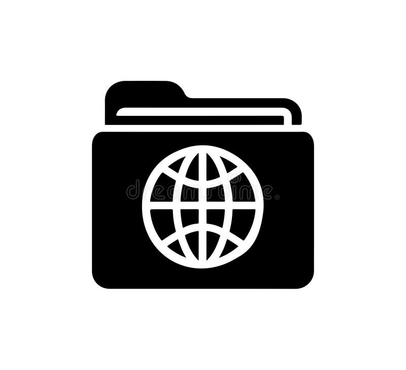 Folder Icon Modern Simple Vector Minimal Stock Illustration ...