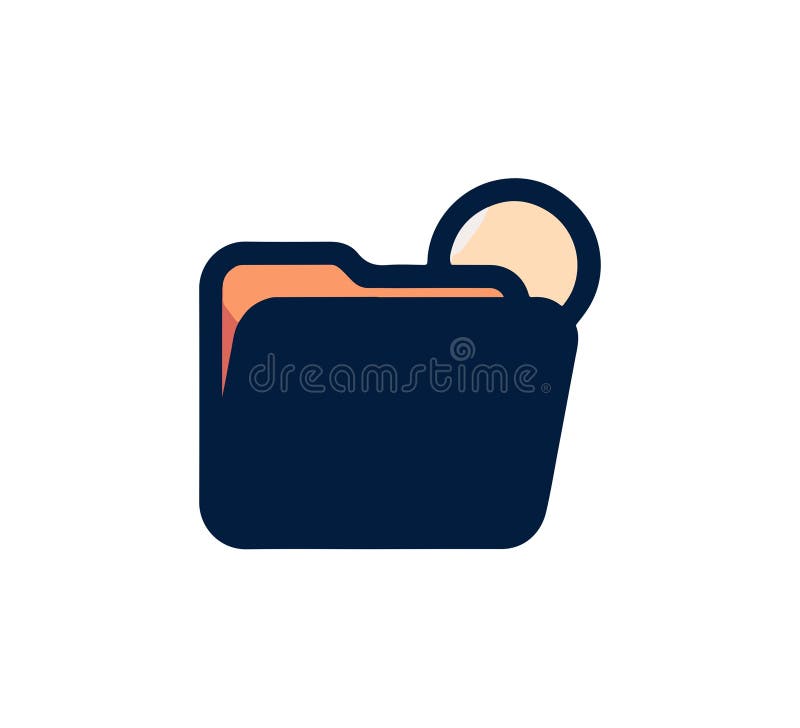 Folder Icon Modern Simple Vector Minimal Stock Illustration ...