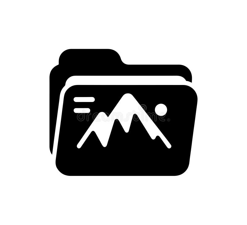Folder Icon Modern Simple Vector Minimal Stock Illustration ...