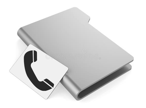Folder icon and phone stock illustration. Illustration of information ...