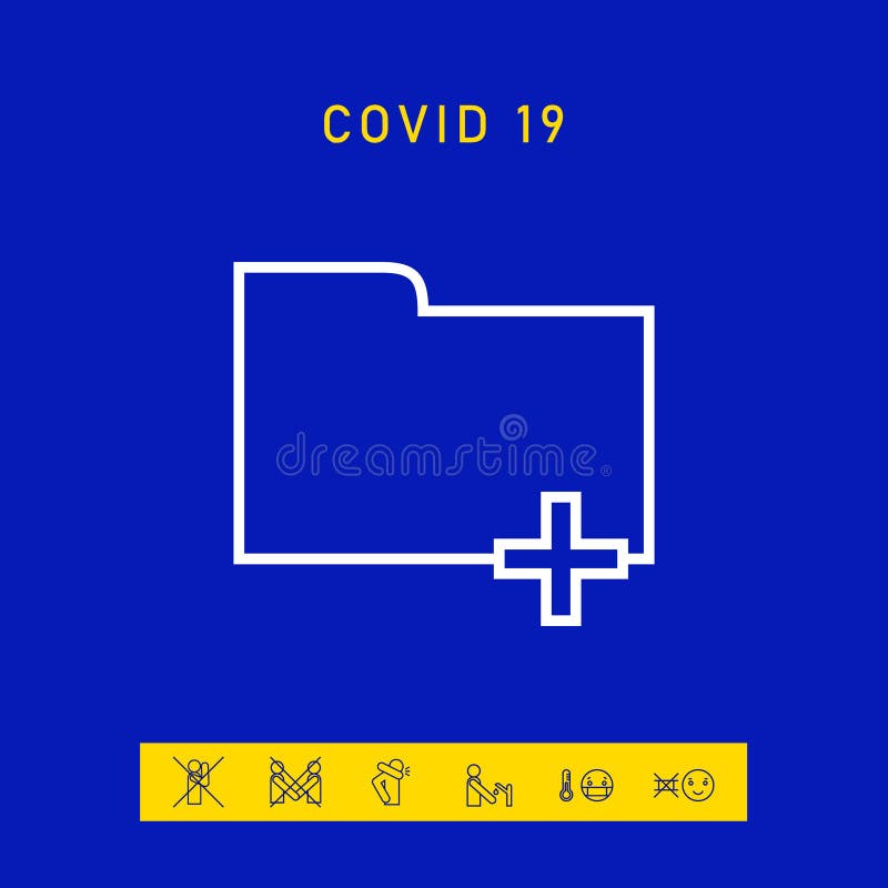 Folder Icon with Plus Sign - Add, Attach, Create a Folder or a New ...